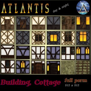 Second Life Marketplace - Atlantis, textures - Building, Cottage